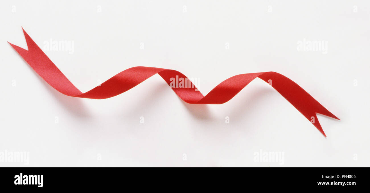 Red white curled hi-res stock photography and images - Alamy