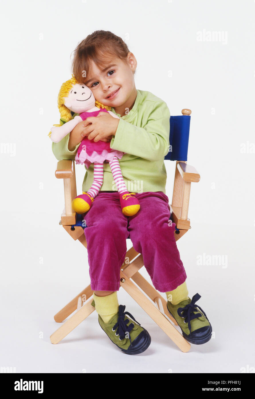 Girl sitting chair doll hi-res stock photography and images - Alamy