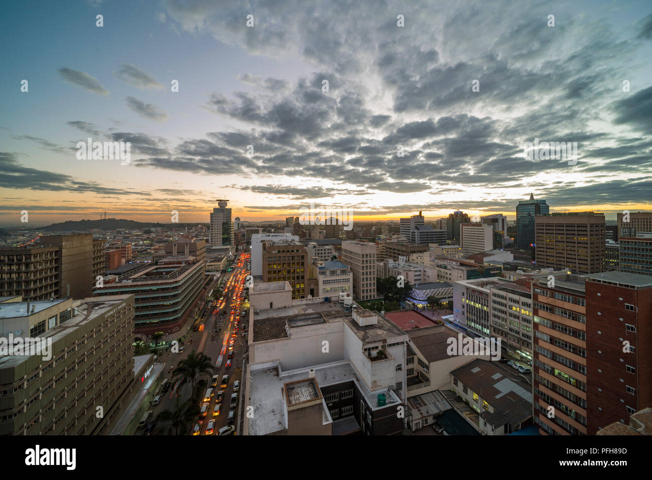 An evening view of Harare, Zimbabwe's capital city Stock Photo - Alamy