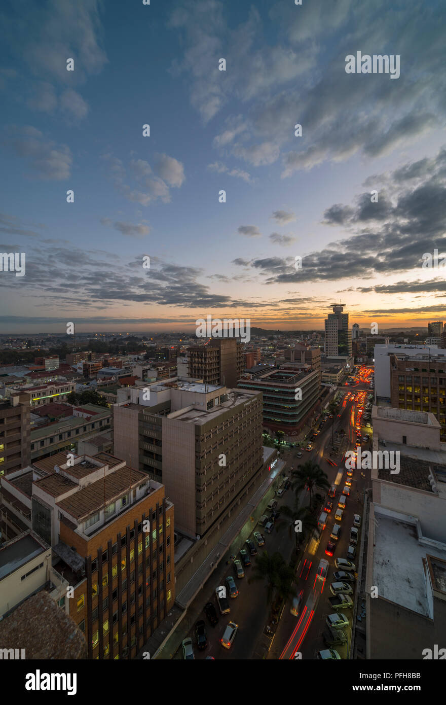 An evening view of Harare, Zimbabwe's capital city Stock Photo - Alamy