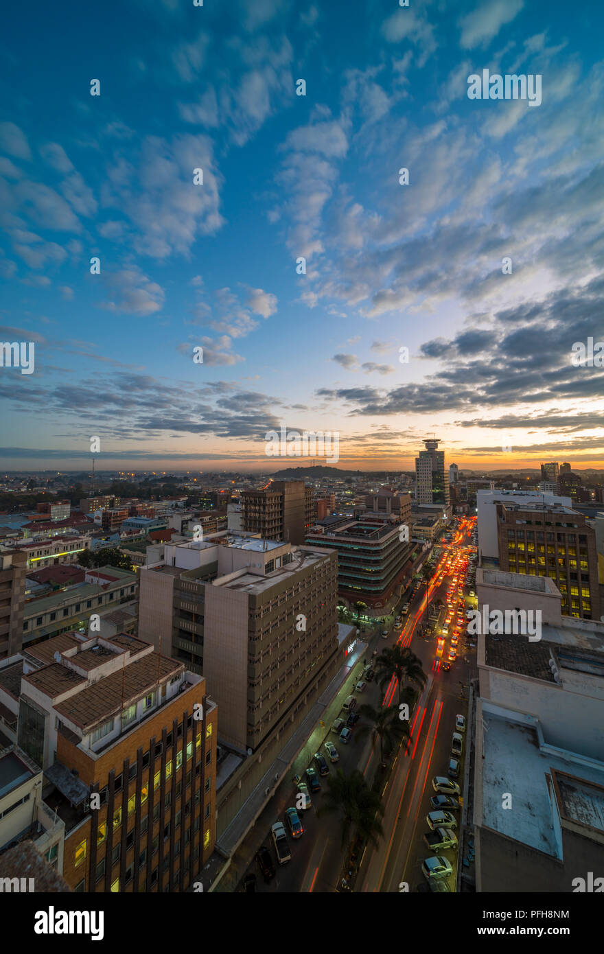 An evening view of Harare, Zimbabwe's capital city Stock Photo - Alamy