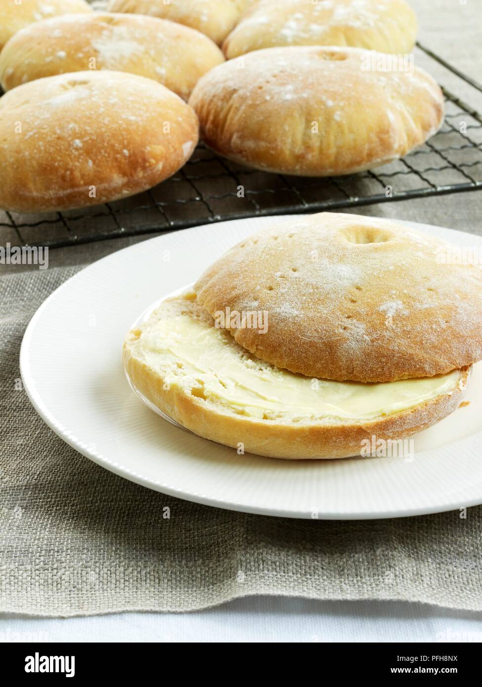 Stottie bread hi-res stock photography and images - Alamy