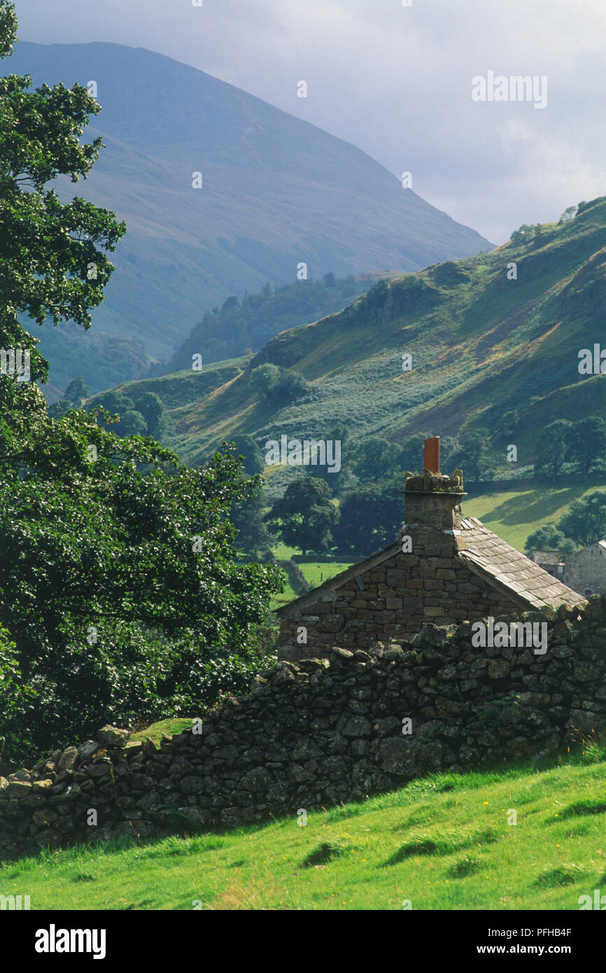 Great Britain, England, Cumbria, Lake District, near Keswick, St John's ...