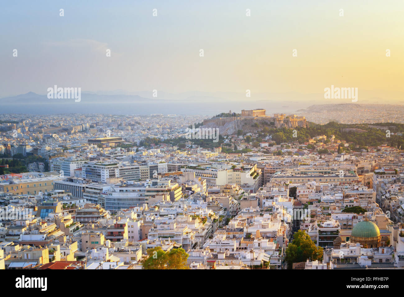 Cityscape athens and acropolis hi-res stock photography and images - Alamy