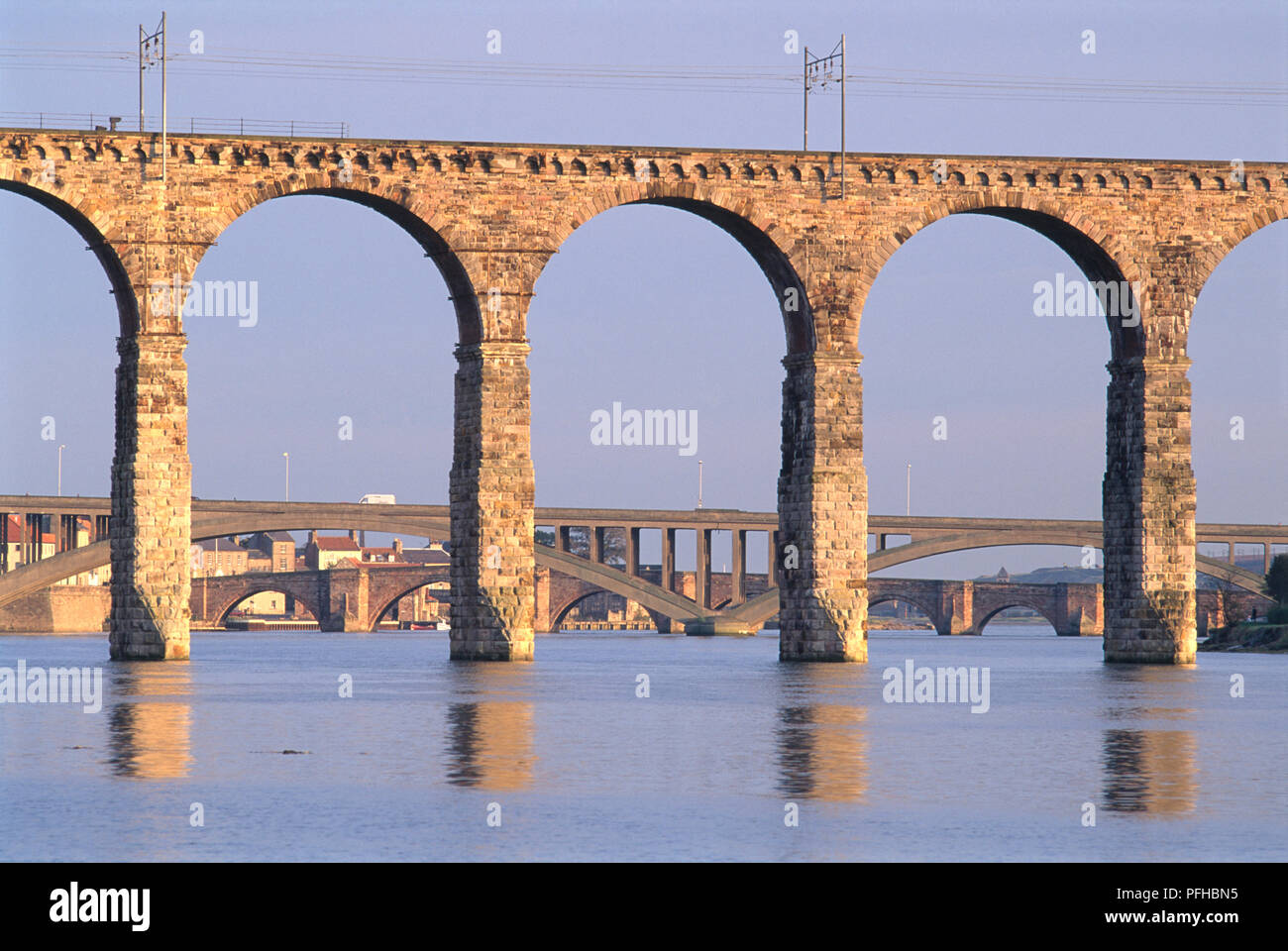 The royal tweed bridge and the royal border bridge hi-res stock ...