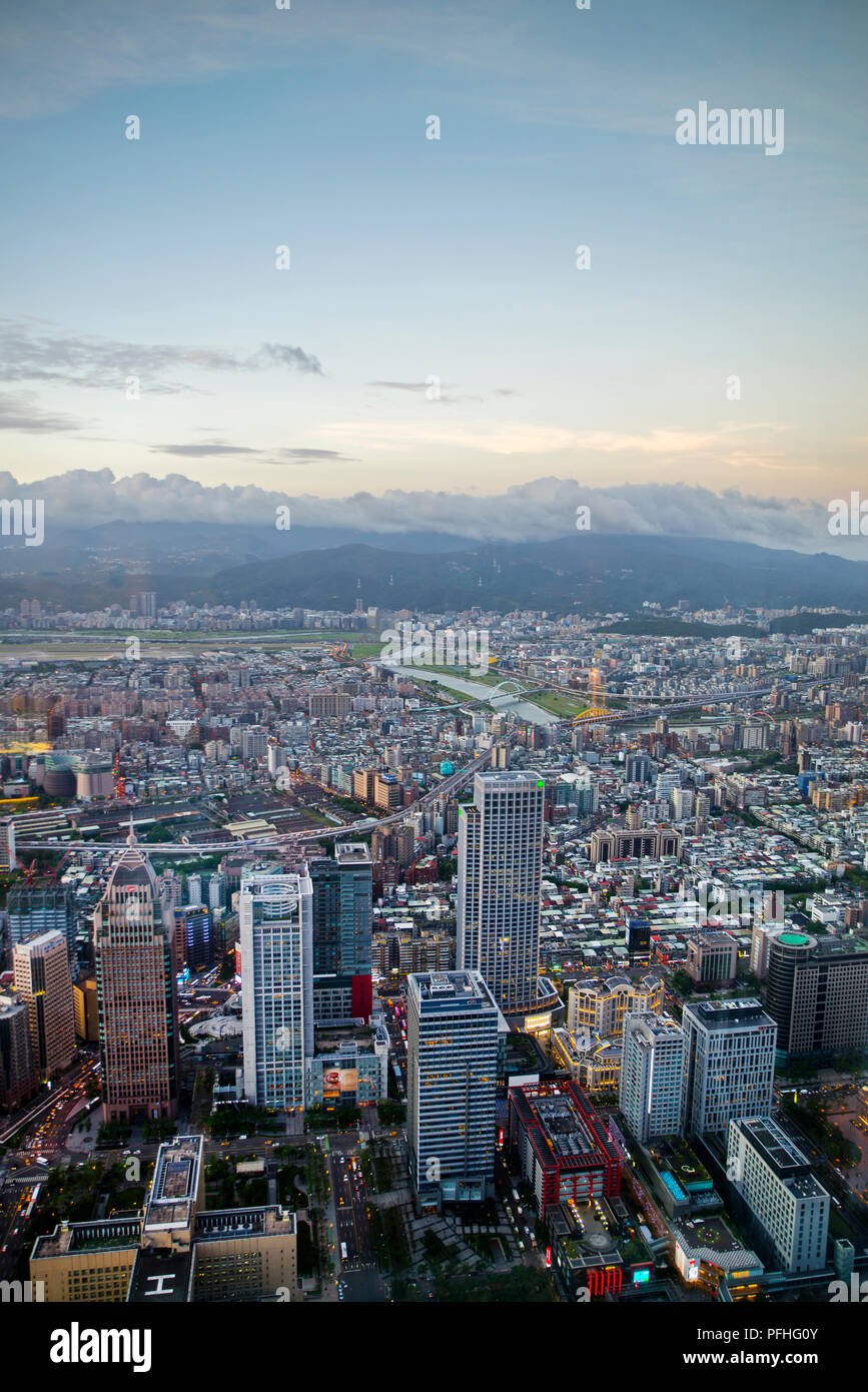 View from Taipei 101 tower, Taiwan Stock Photo - Alamy