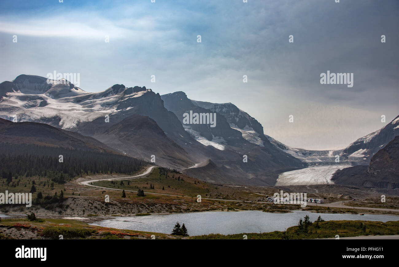 The Columbia Icefield, Icefields Parkway, Banff, Alberta, Canada ...