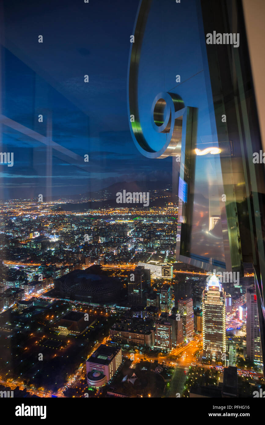 View from Taipei 101 tower, Taiwan Stock Photo - Alamy