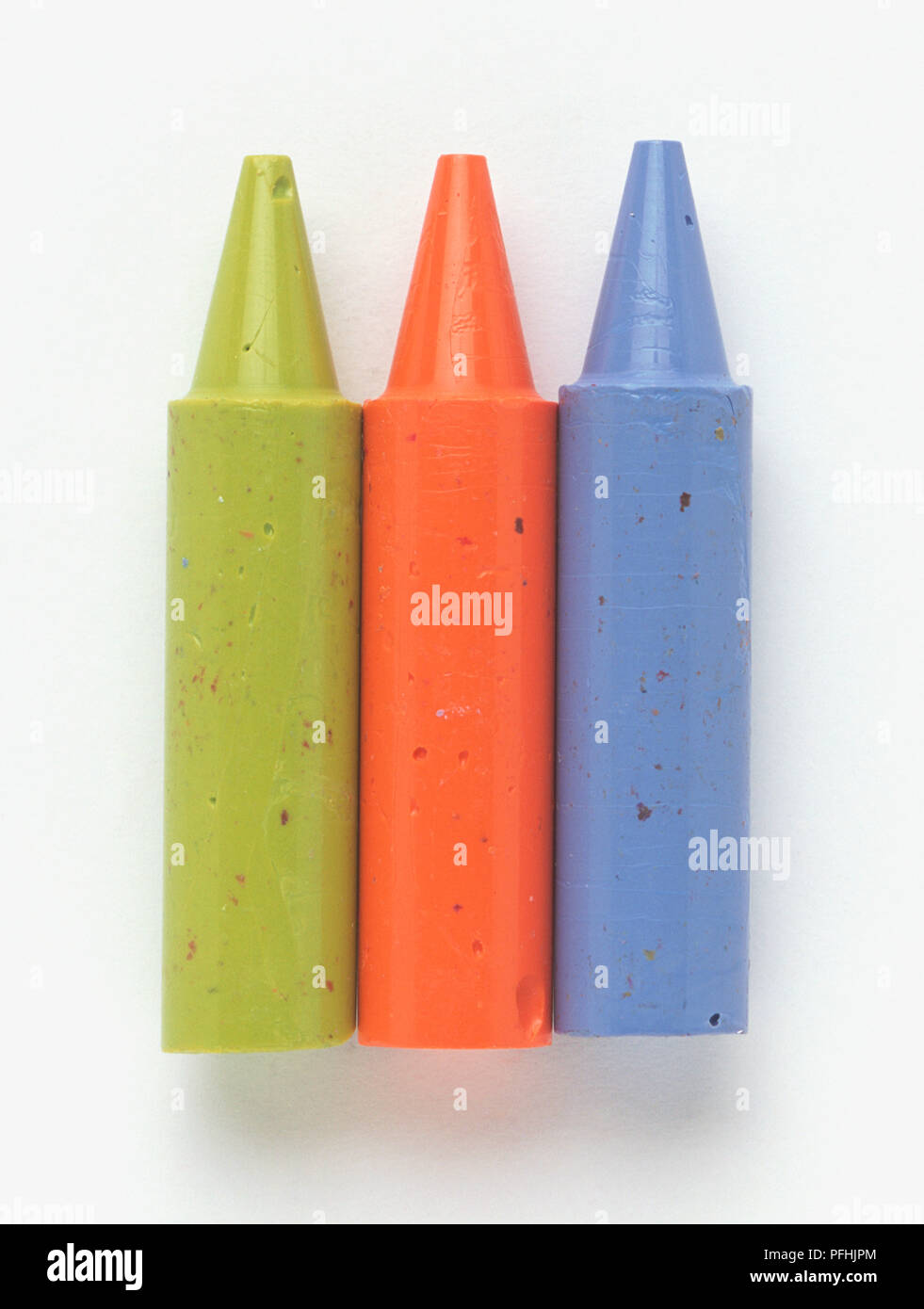Three crayons side by side Stock Photo - Alamy
