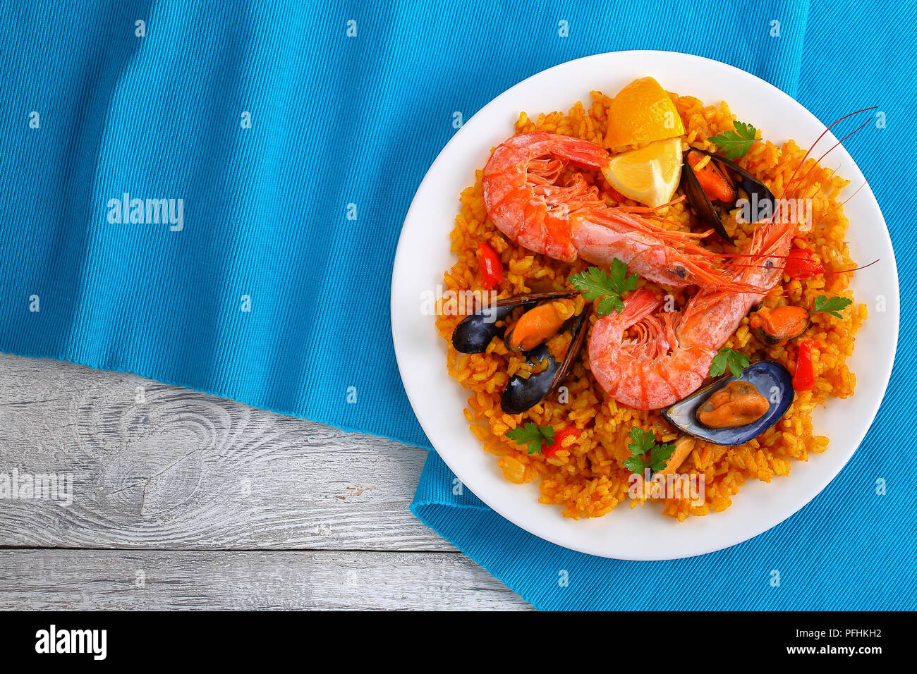 Seafood Paella Plating