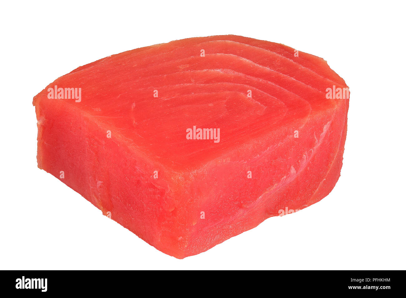 organic delicious Fresh raw tuna fish steak isolated.on white ...