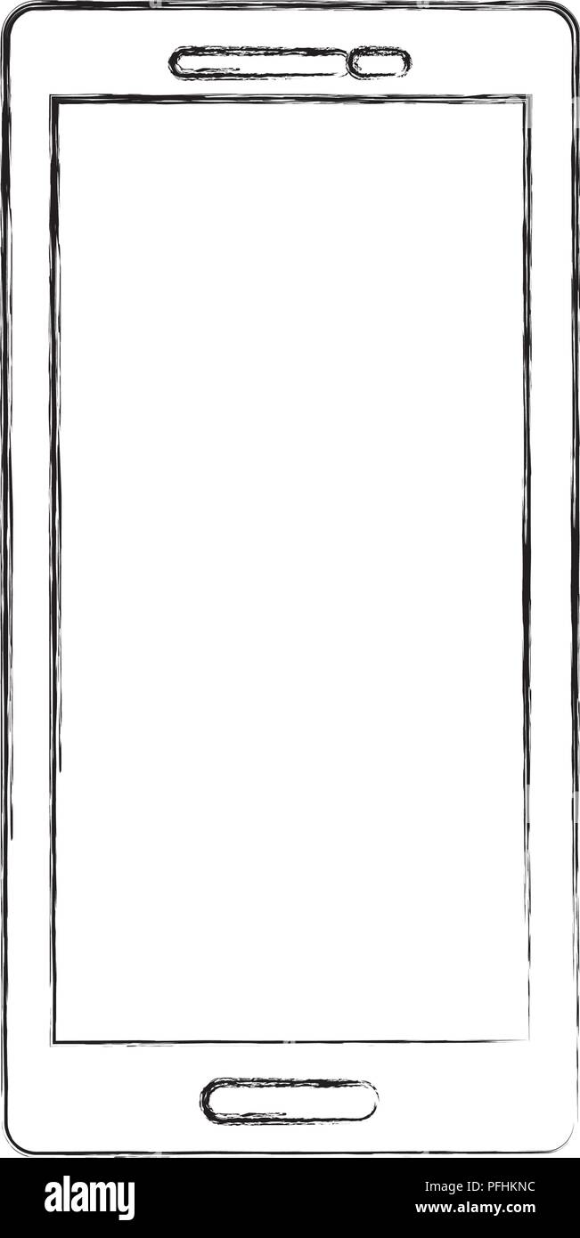 smartphone device technology gadget digital vector illustration hand ...