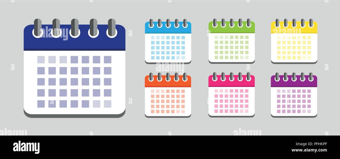 Calendar wall Stock Vector Images - Alamy