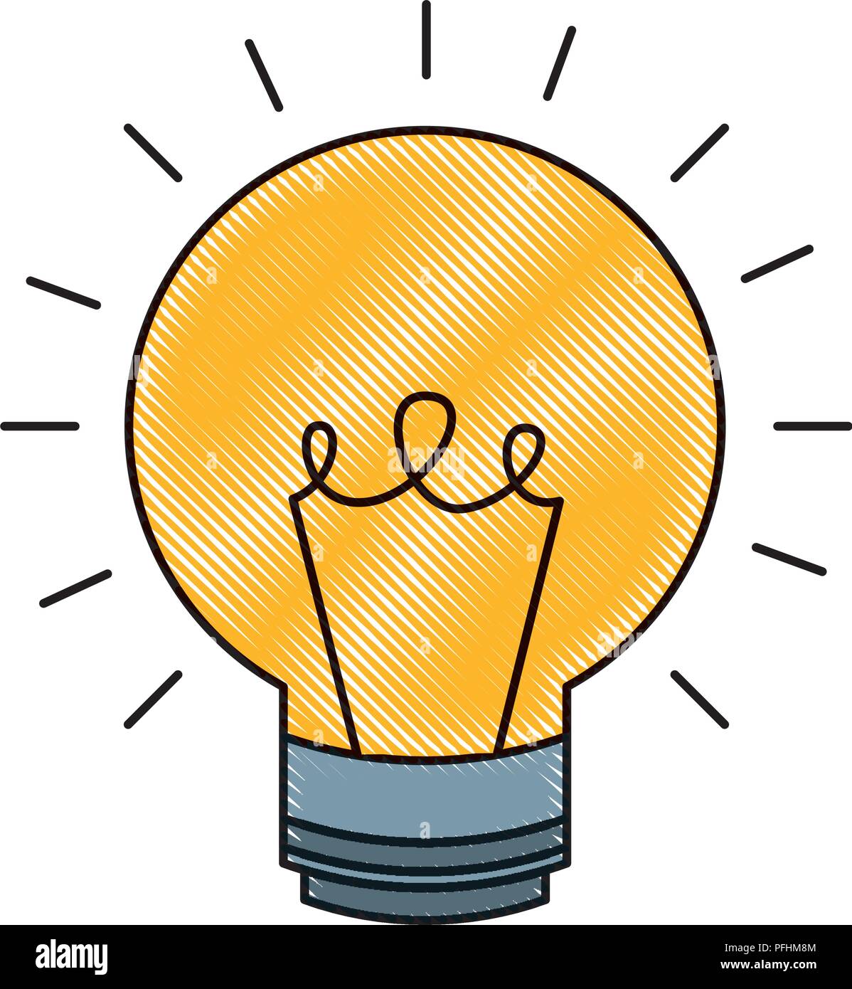 light bulb energy lamp innovation vector illustration Stock Vector ...