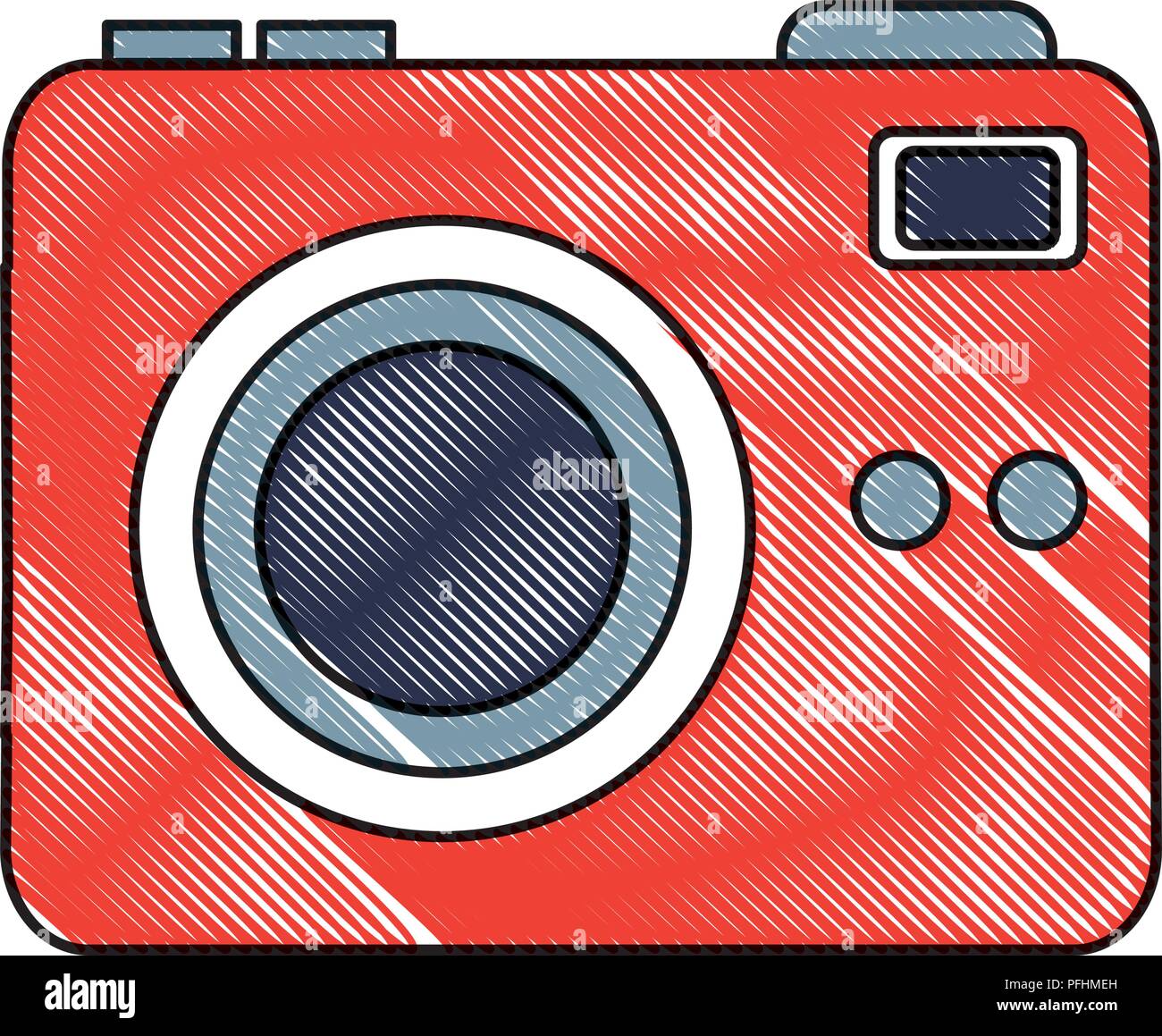 phtographic camera lens flash button vector illustration Stock Vector ...