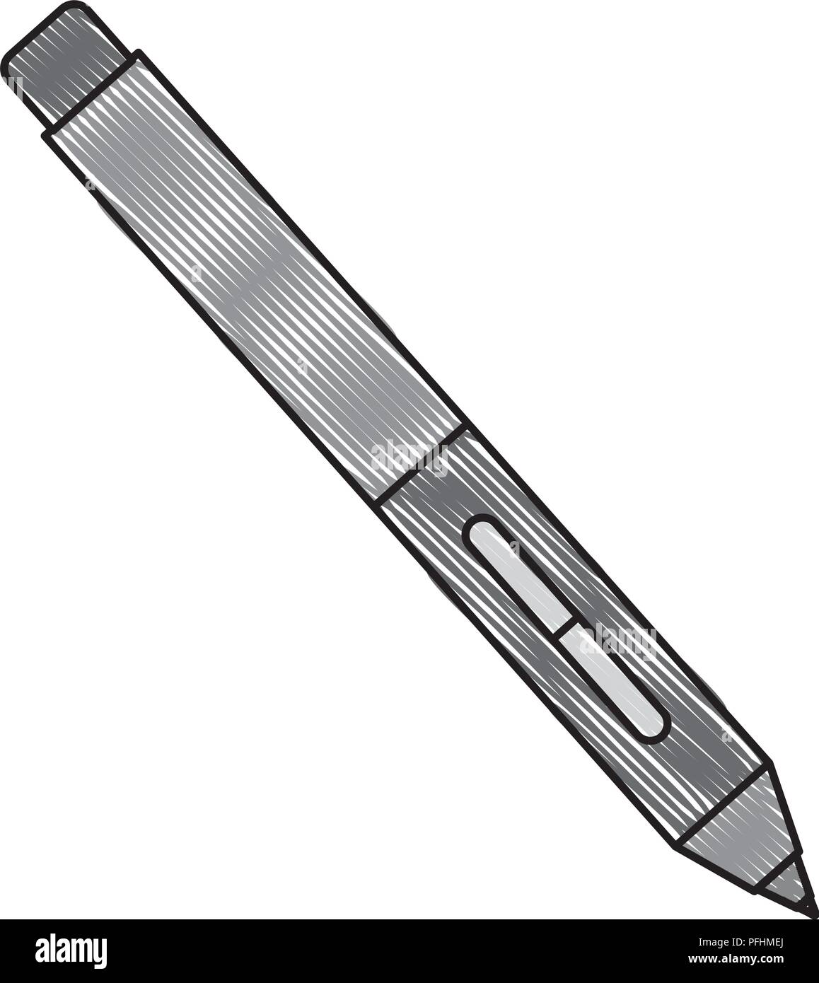 fountain pen artistic creativity object vector illustration Stock ...