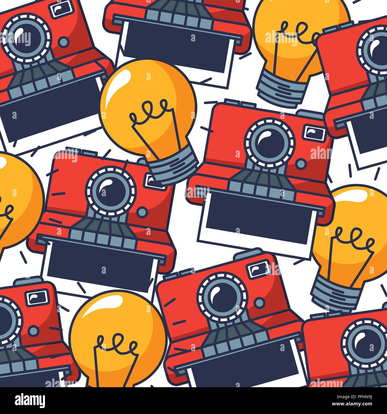 creativity idea photography camera picture background pattern vector ...
