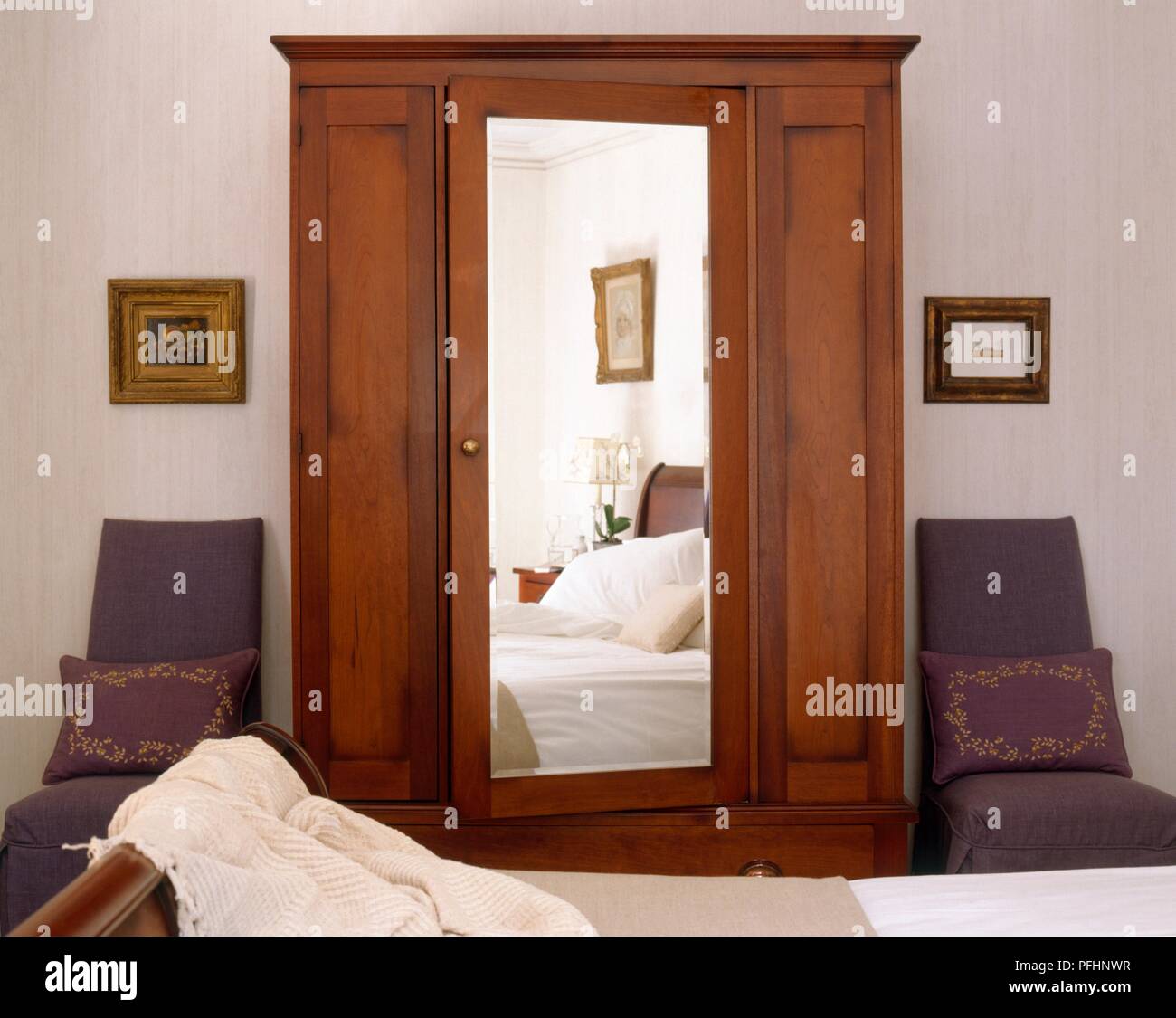 Wardrobe With Mirror Clipart