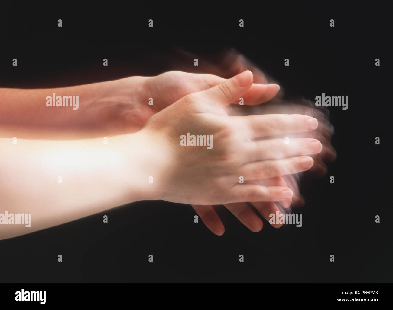 Hands clapping motion hi-res stock photography and images - Alamy