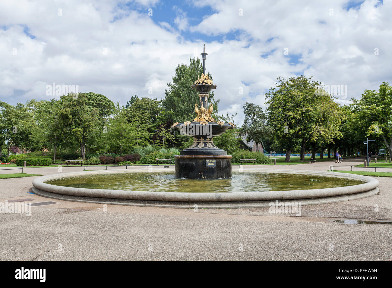 Fountain in Albert Park,Middlesbrough,England,UK Stock Photo - Alamy