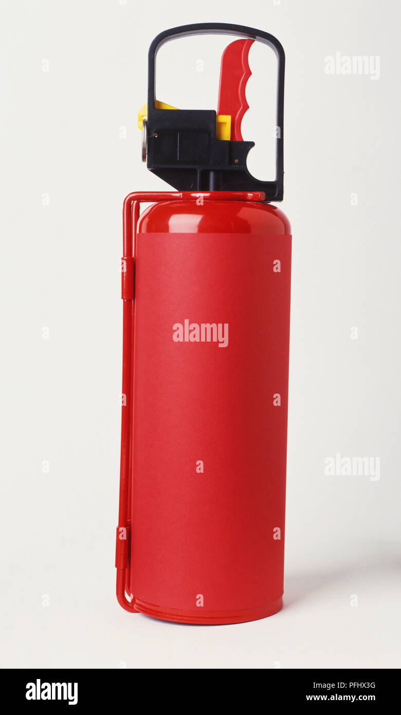 Fire extinguisher, front view Stock Photo - Alamy
