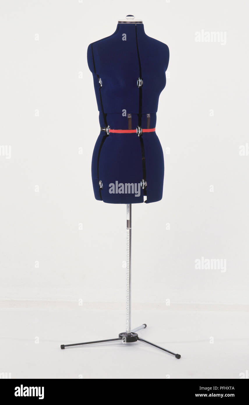 Black dress form mannequin, front view Stock Photo - Alamy