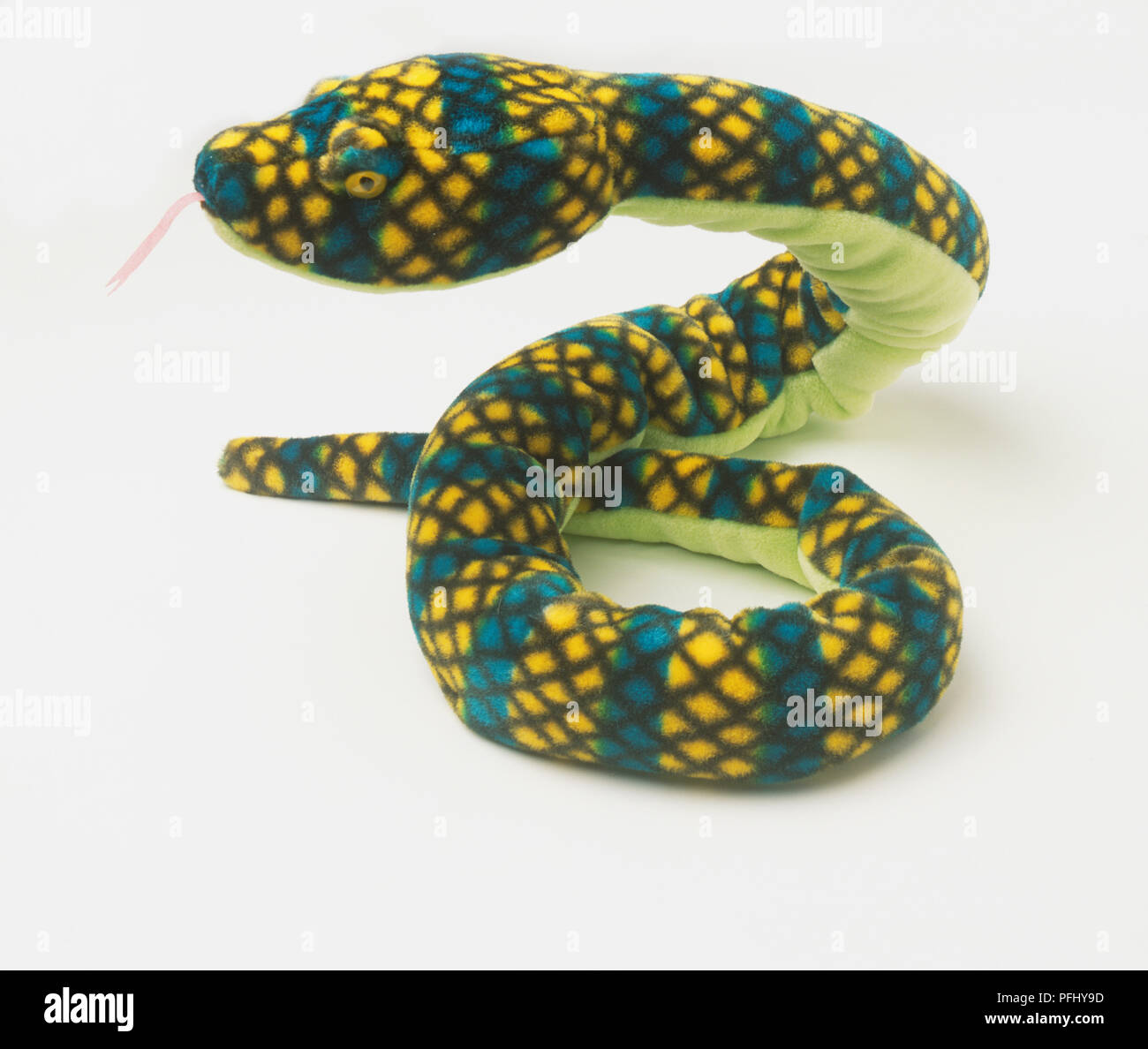 'Slithering' stuffed toy snake, close up Stock Photo - Alamy