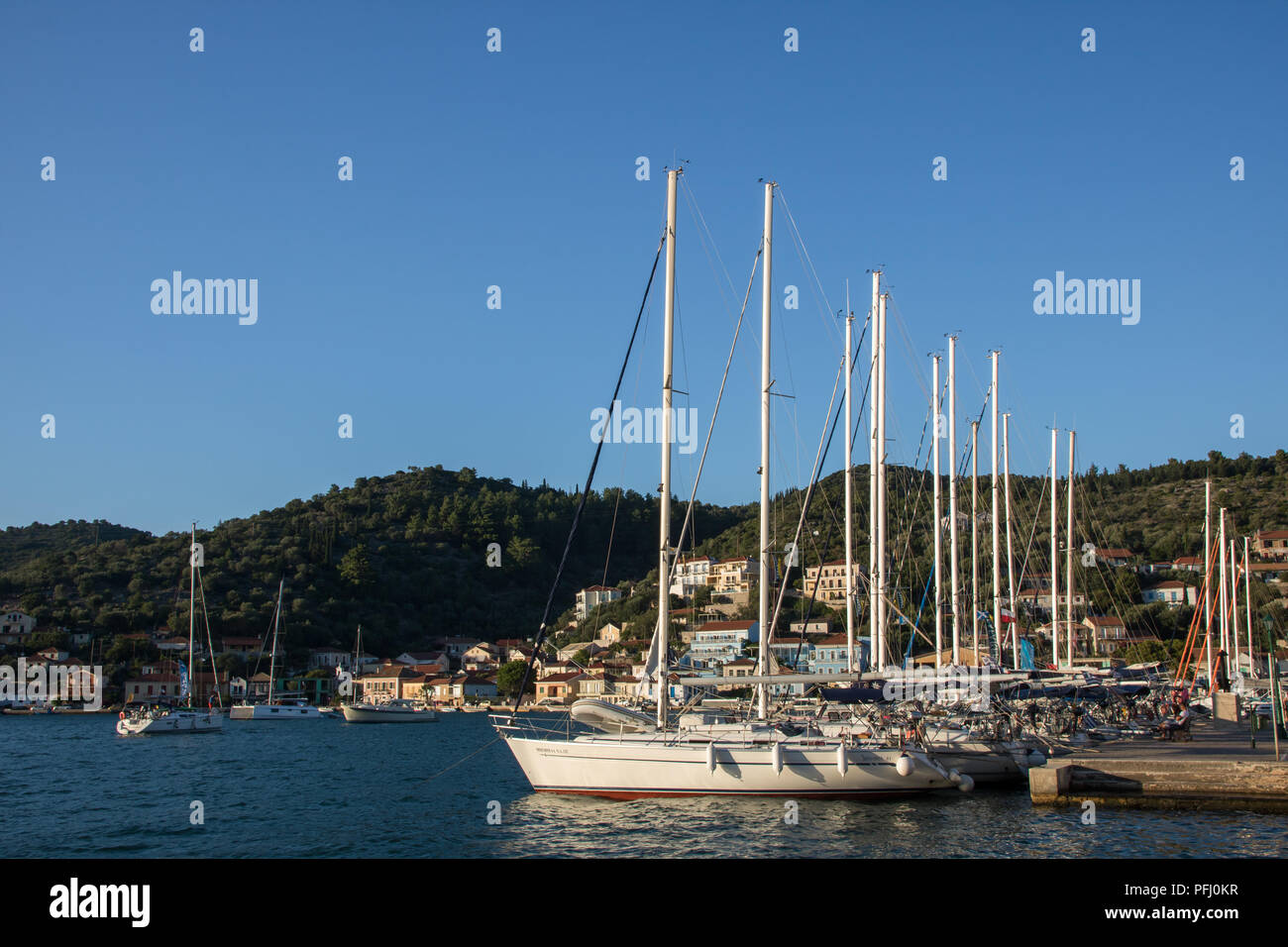 City of Vathy, the capital of Greek island Ithaca Stock Photo - Alamy
