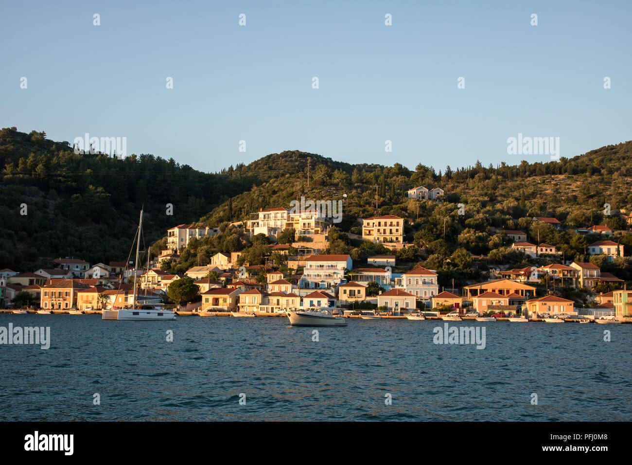 City of Vathy, the capital of Greek island Ithaca Stock Photo - Alamy