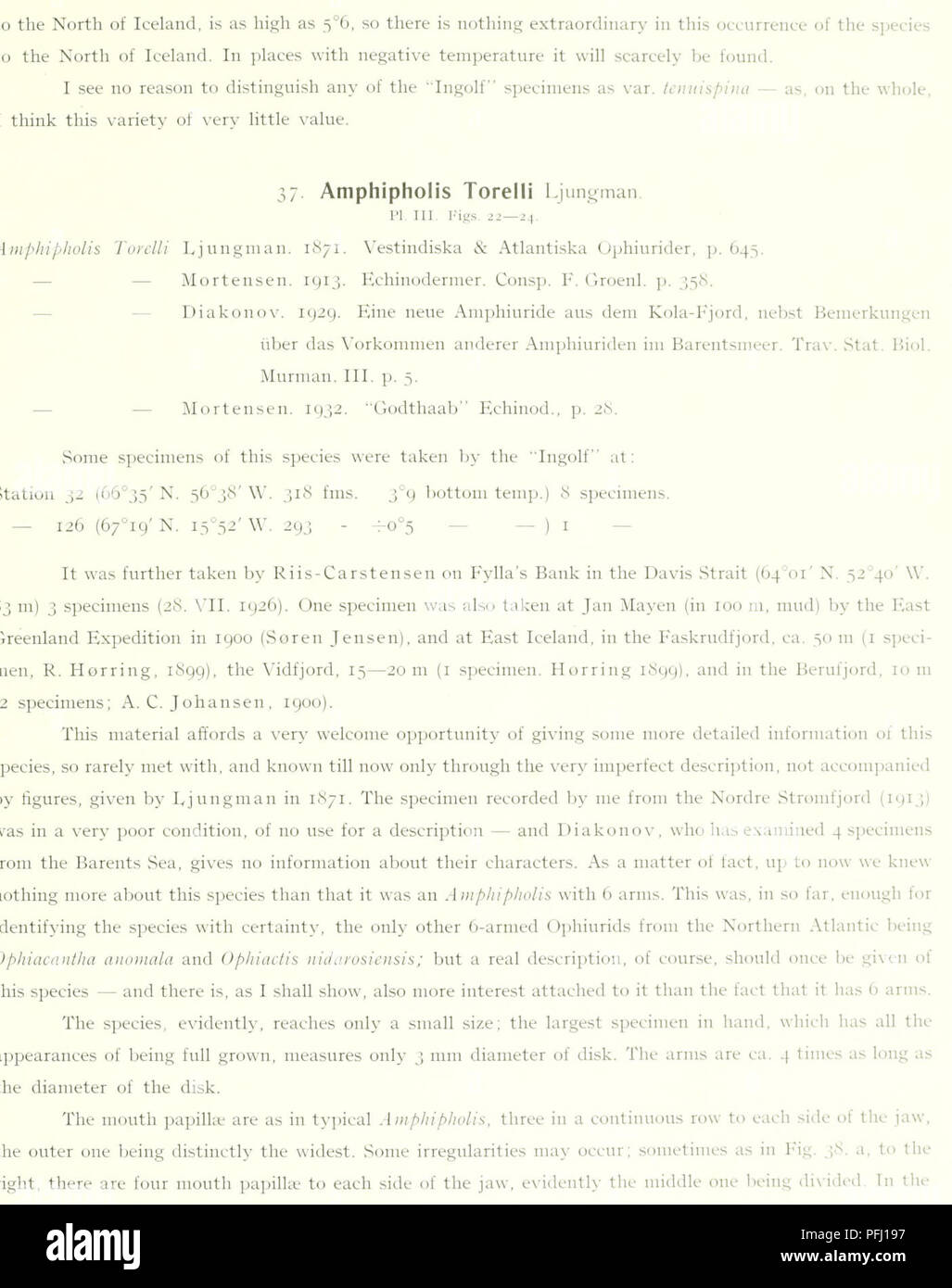 The Danish Ingolf Expedition of 1895-1896 focused on marine animal ...