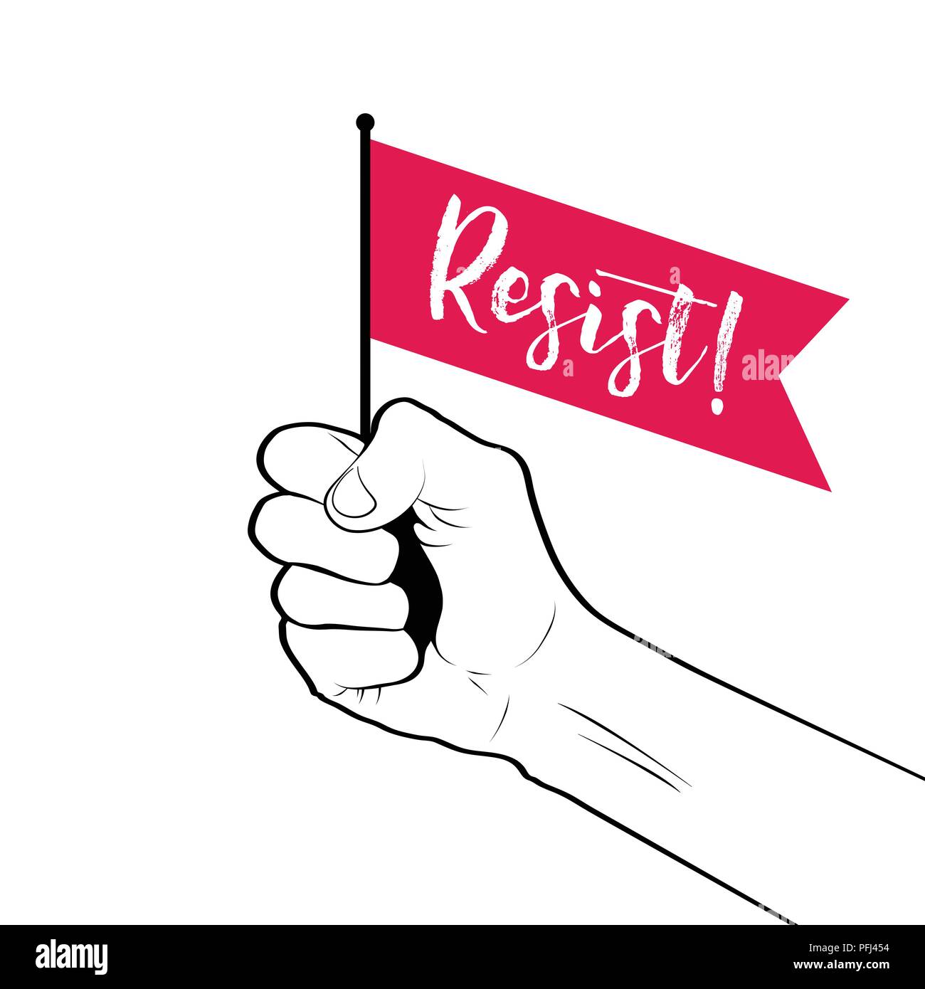 Resist sign protest Stock Vector Images - Alamy