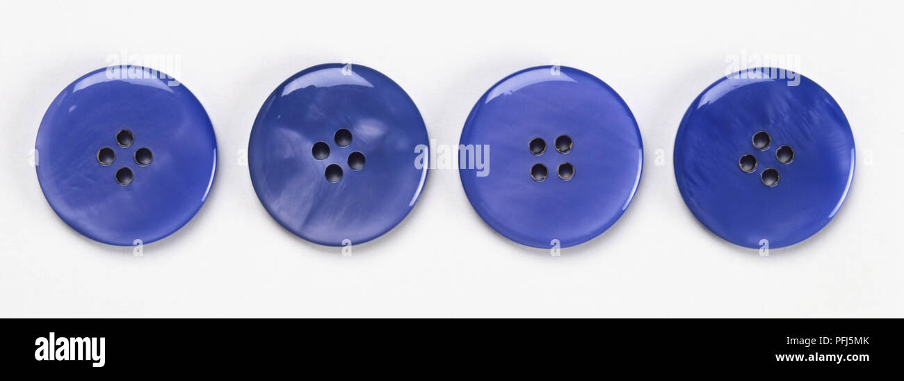 Four blue buttons Stock Photo - Alamy