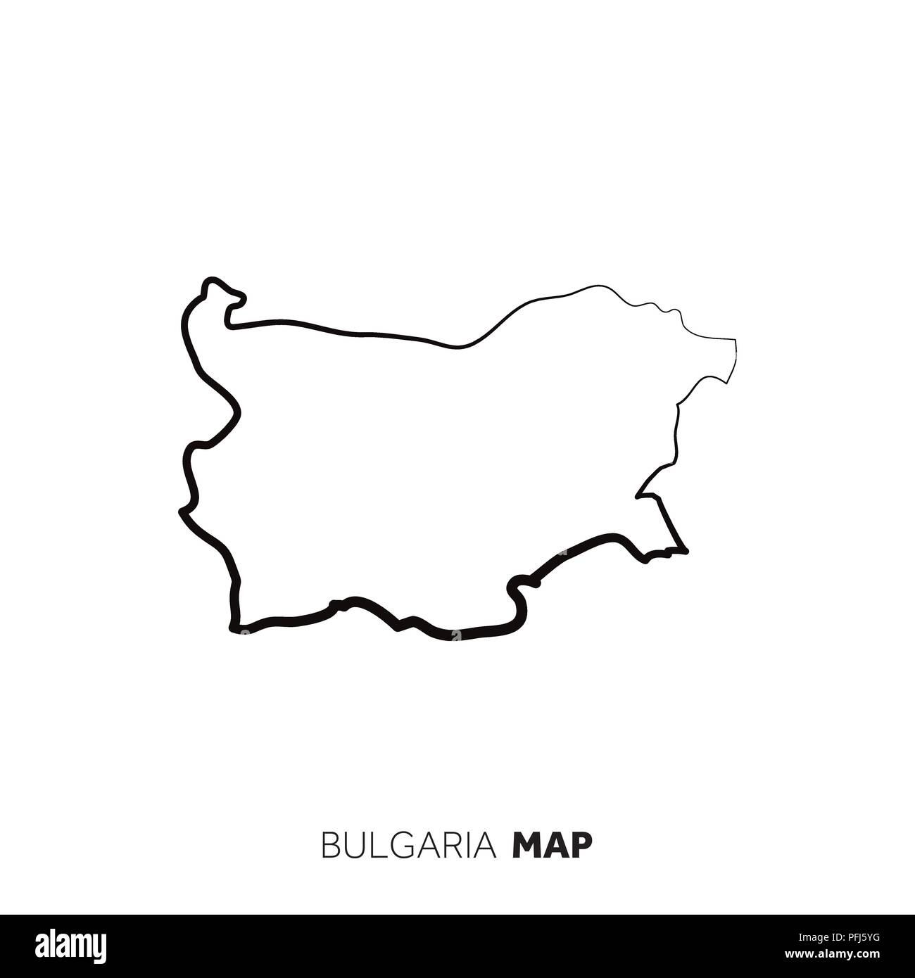Bulgaria map black white Stock Vector Images - Alamy