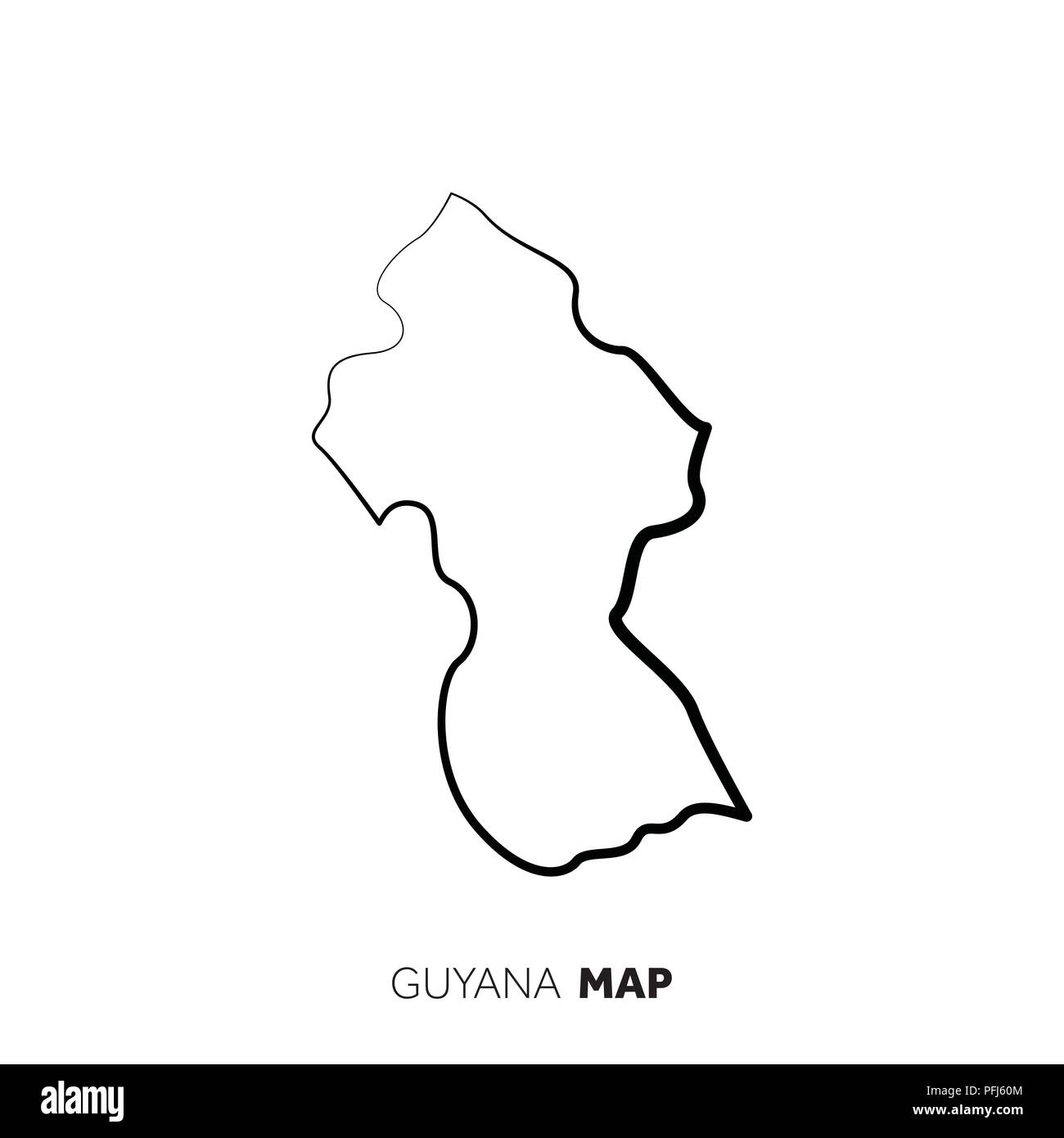 Map of guyana Black and White Stock Photos & Images - Alamy