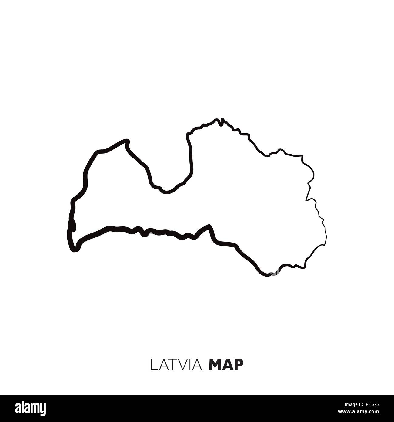 Latvian map Black and White Stock Photos & Images - Alamy