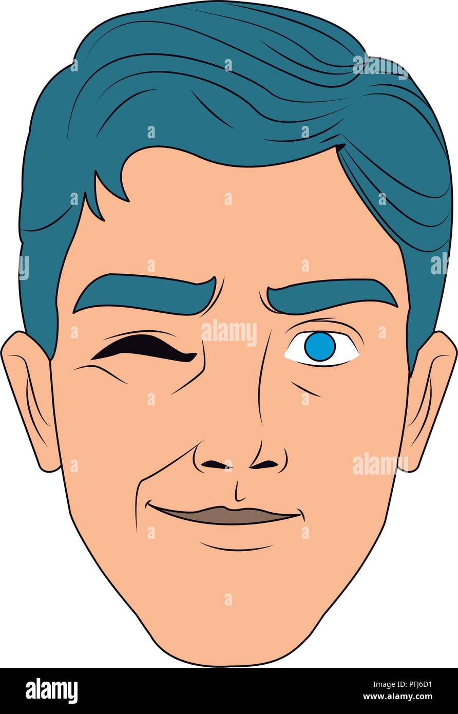 Man face pop art cartoon Stock Vector Image & Art - Alamy