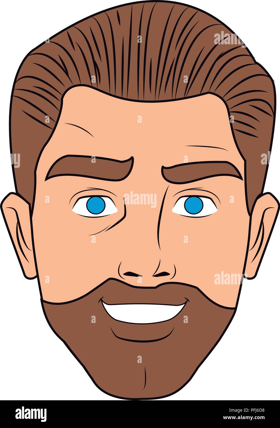 Man face pop art cartoon Stock Vector Image & Art - Alamy