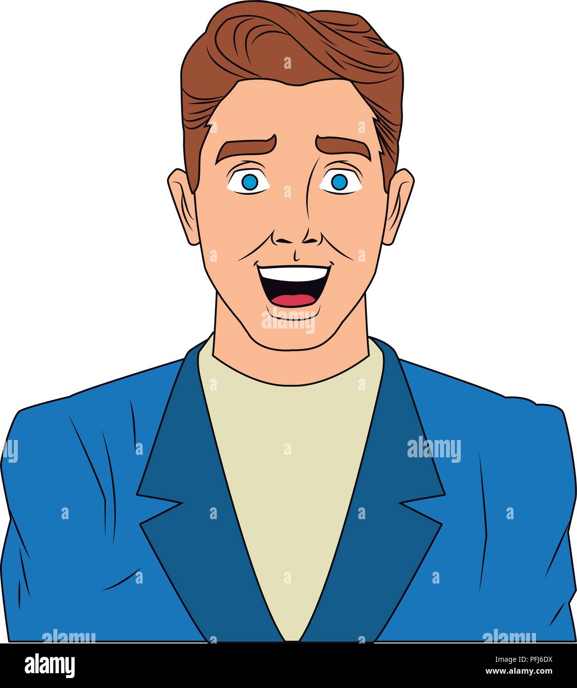 Businessman pop art cartoon Stock Vector Image & Art - Alamy