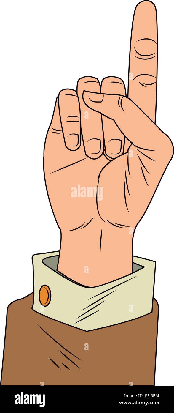 Male hand pointing up pop art Stock Vector Image & Art - Alamy