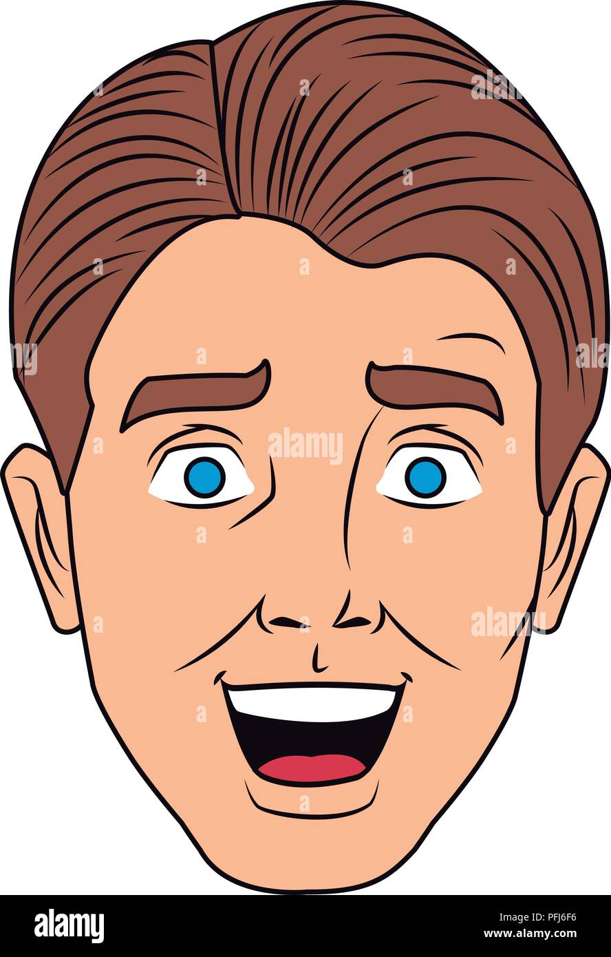 Man face pop art cartoon Stock Vector Image & Art - Alamy