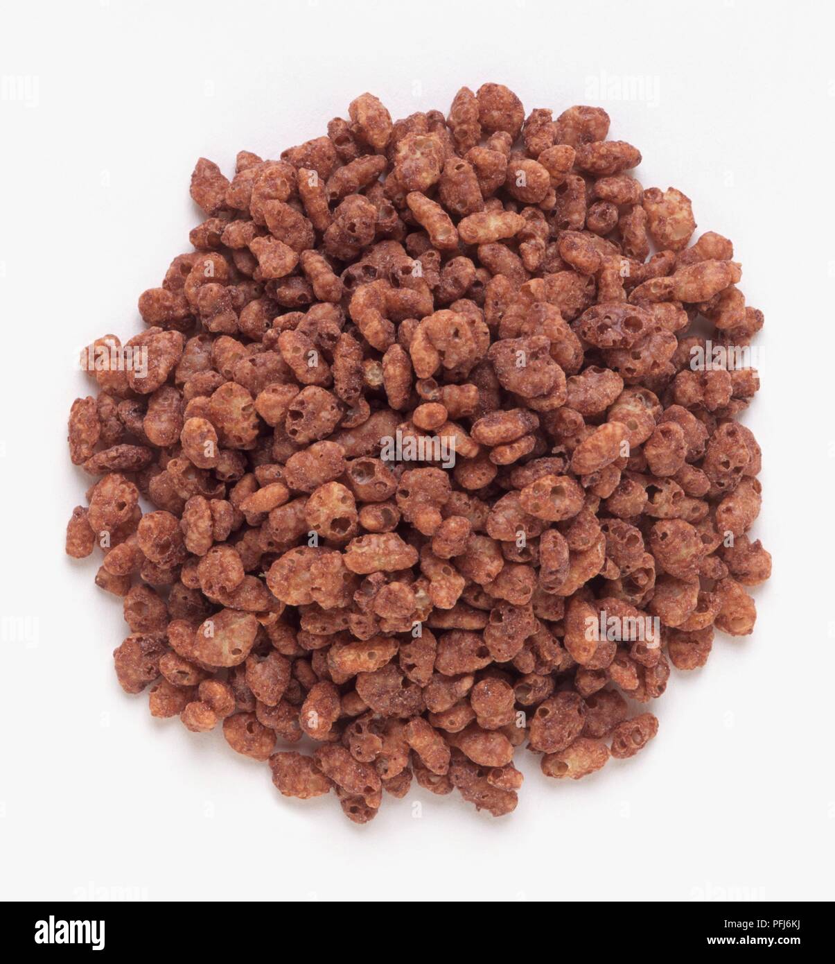 A pile of chocolate-flavoured breakfast cereals Stock Photo - Alamy