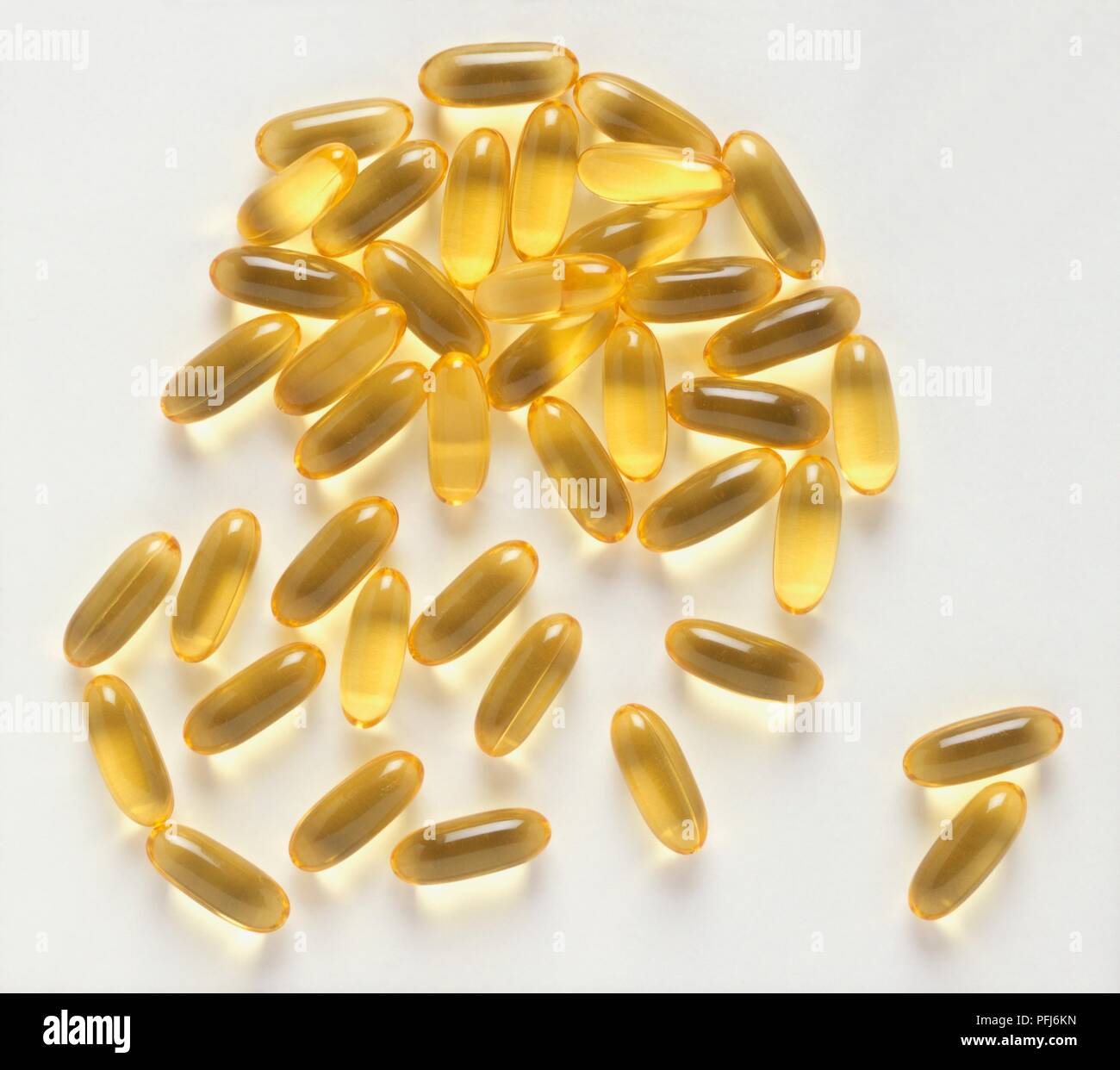 Fish oil capsules Stock Photo - Alamy