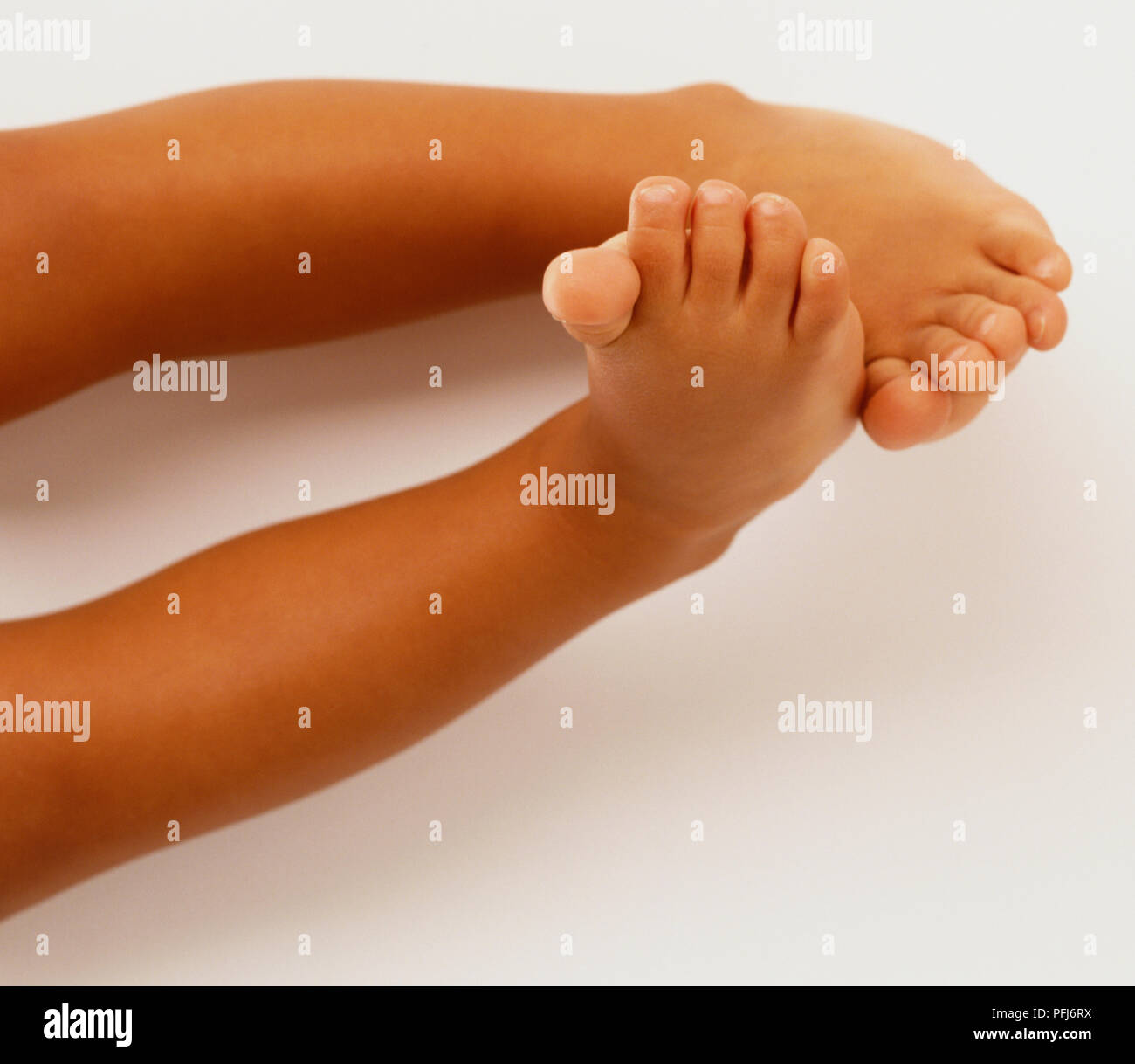 Young child's feet and ankles, close up Stock Photo - Alamy