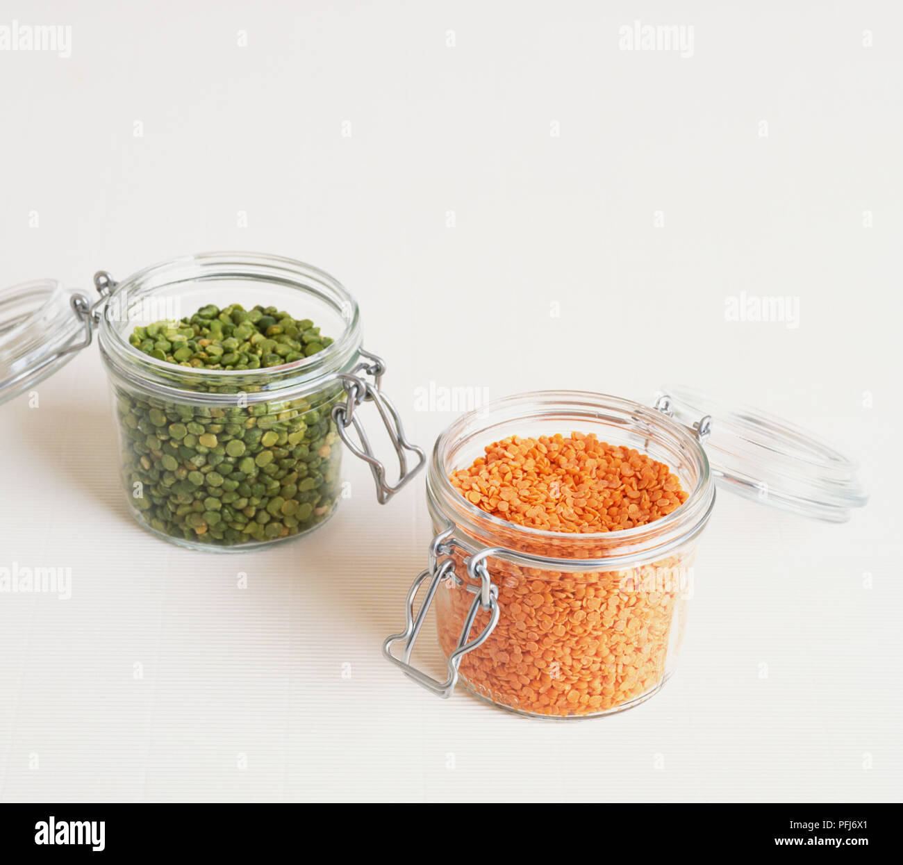 Two glass jars healthy hi-res stock photography and images - Alamy