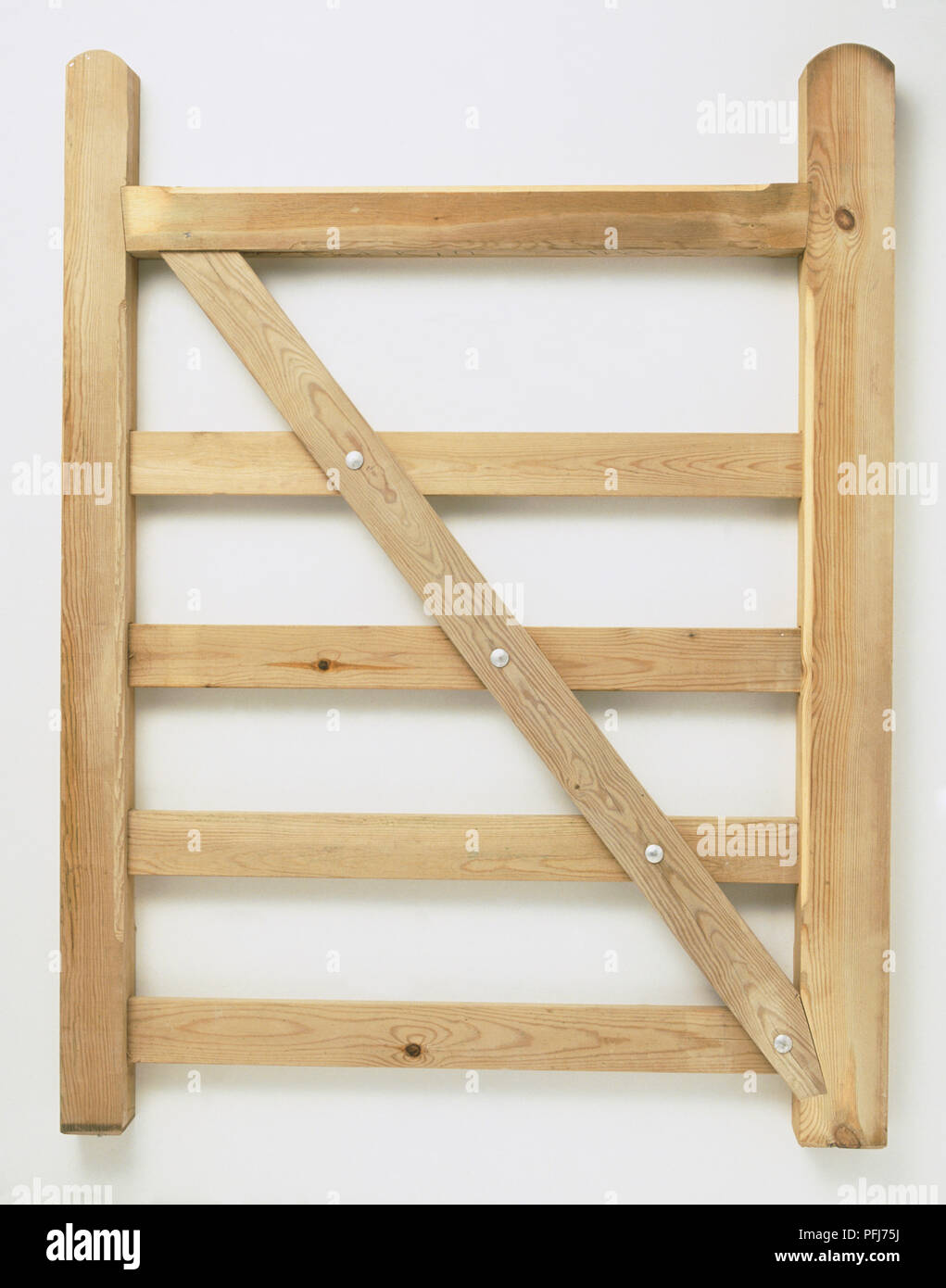 Wooden gate, front view Stock Photo - Alamy