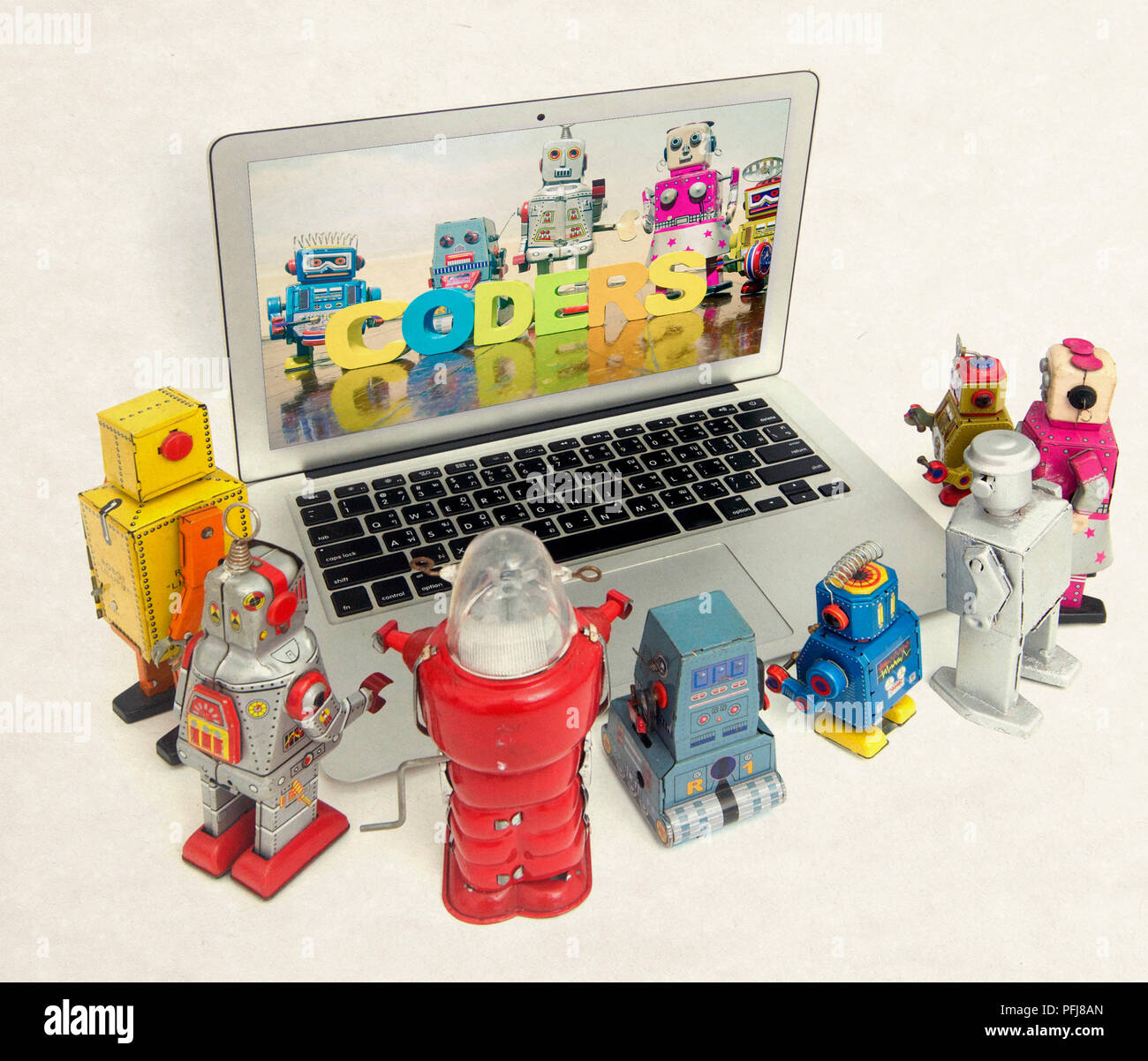 Children studying program coding hi-res stock photography and images ...