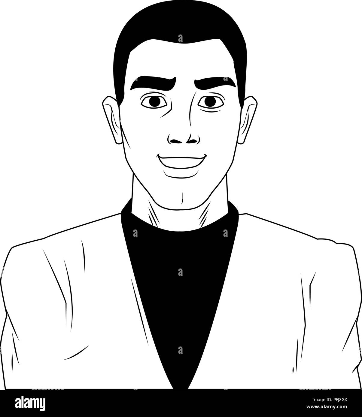 Businessman pop art cartoon in black and white Stock Vector Image & Art ... Businessman pop art cartoon in black and white Stock Vector Image & Art ...