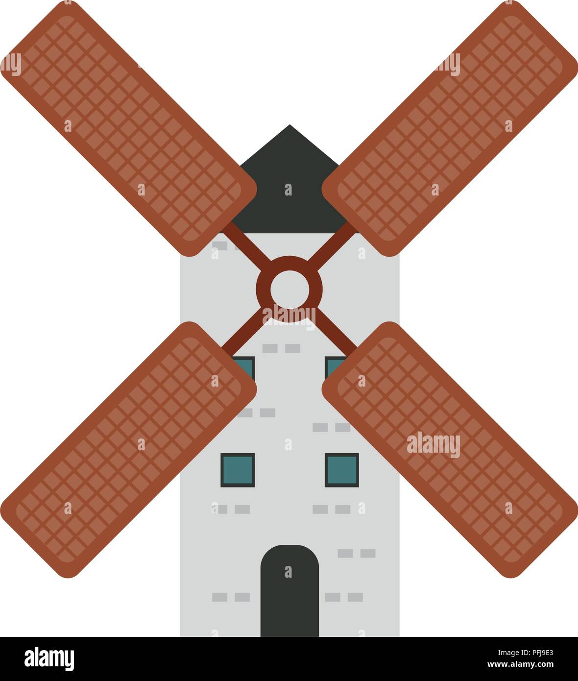 Windmill farm isolated Stock Vector Image & Art - Alamy