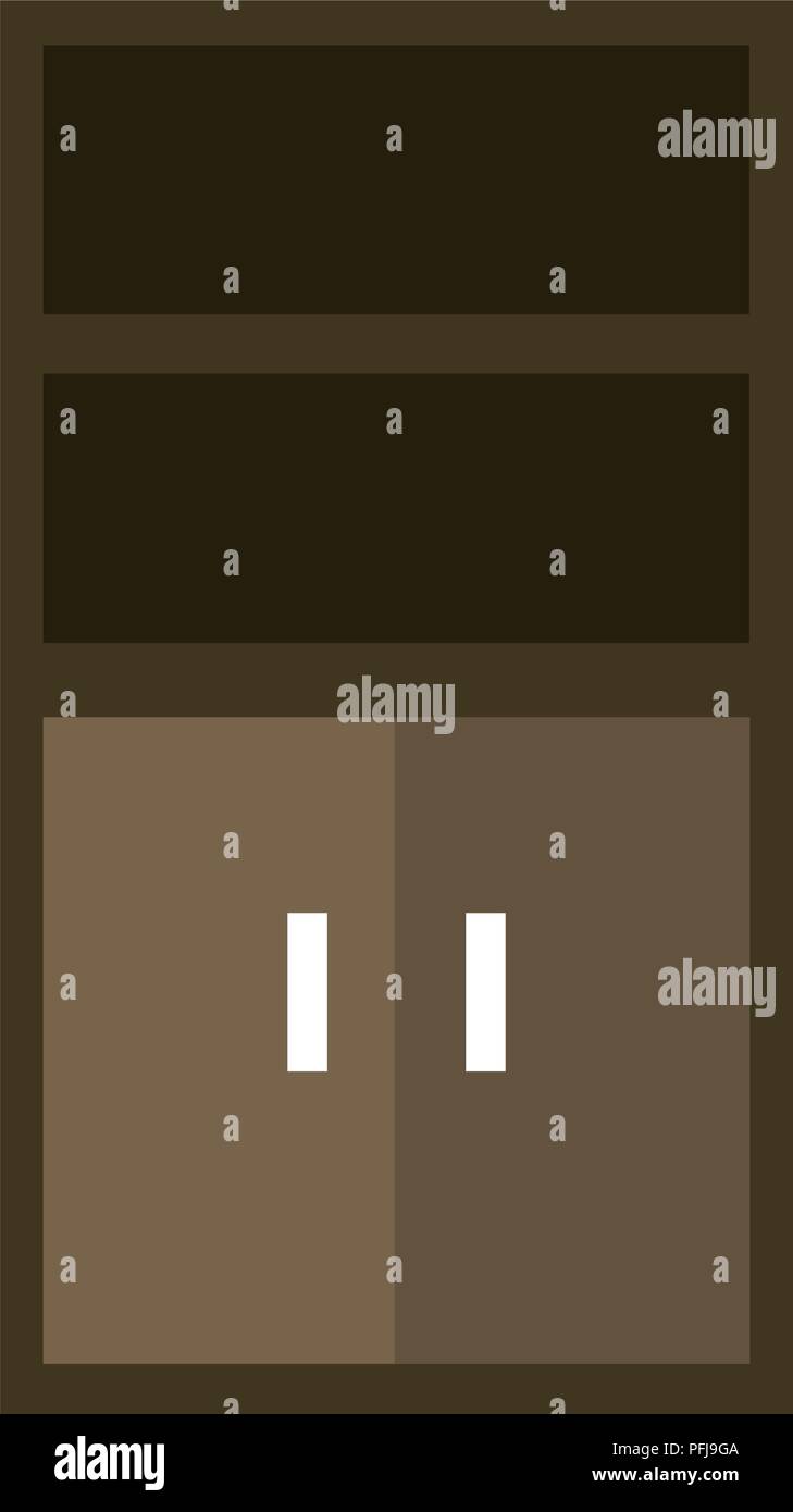 Empty cabinet isolated Stock Vector Image & Art - Alamy
