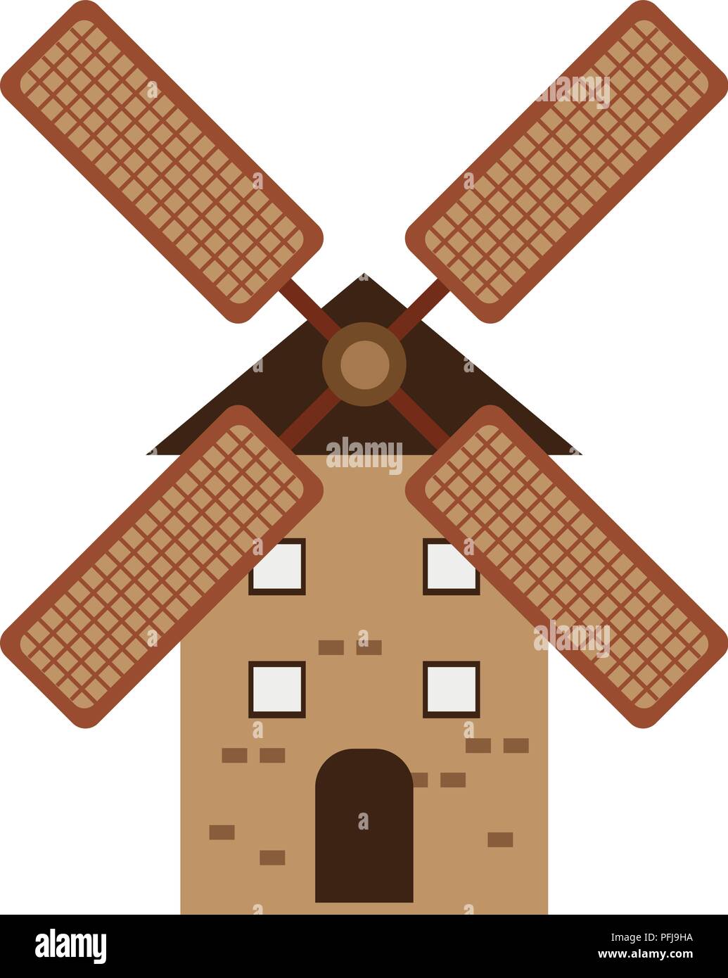 Windmill farm isolated Stock Vector Image & Art - Alamy